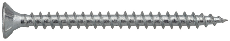 Chipboard screw countersunk head 3 x 45 with bit, full thread, zinc ...